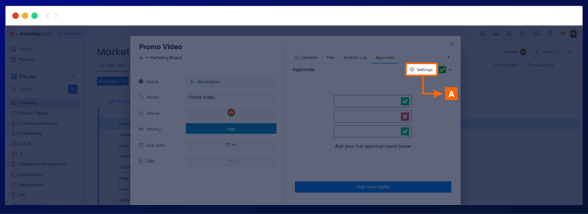 Viewing and Managing Approval Progress